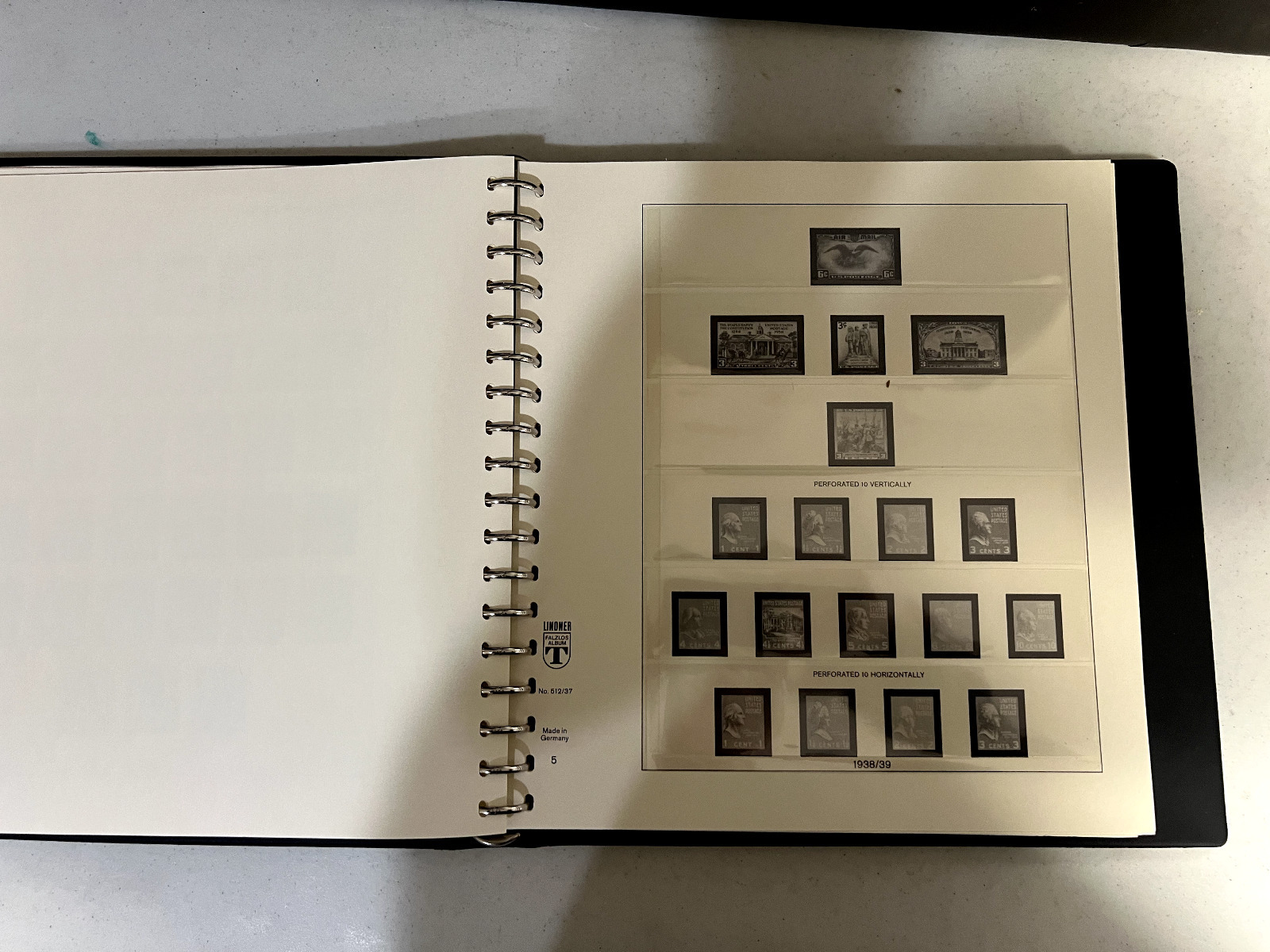 Lindner Hingless United States Stamp Album 1931-1956 With Binder ...