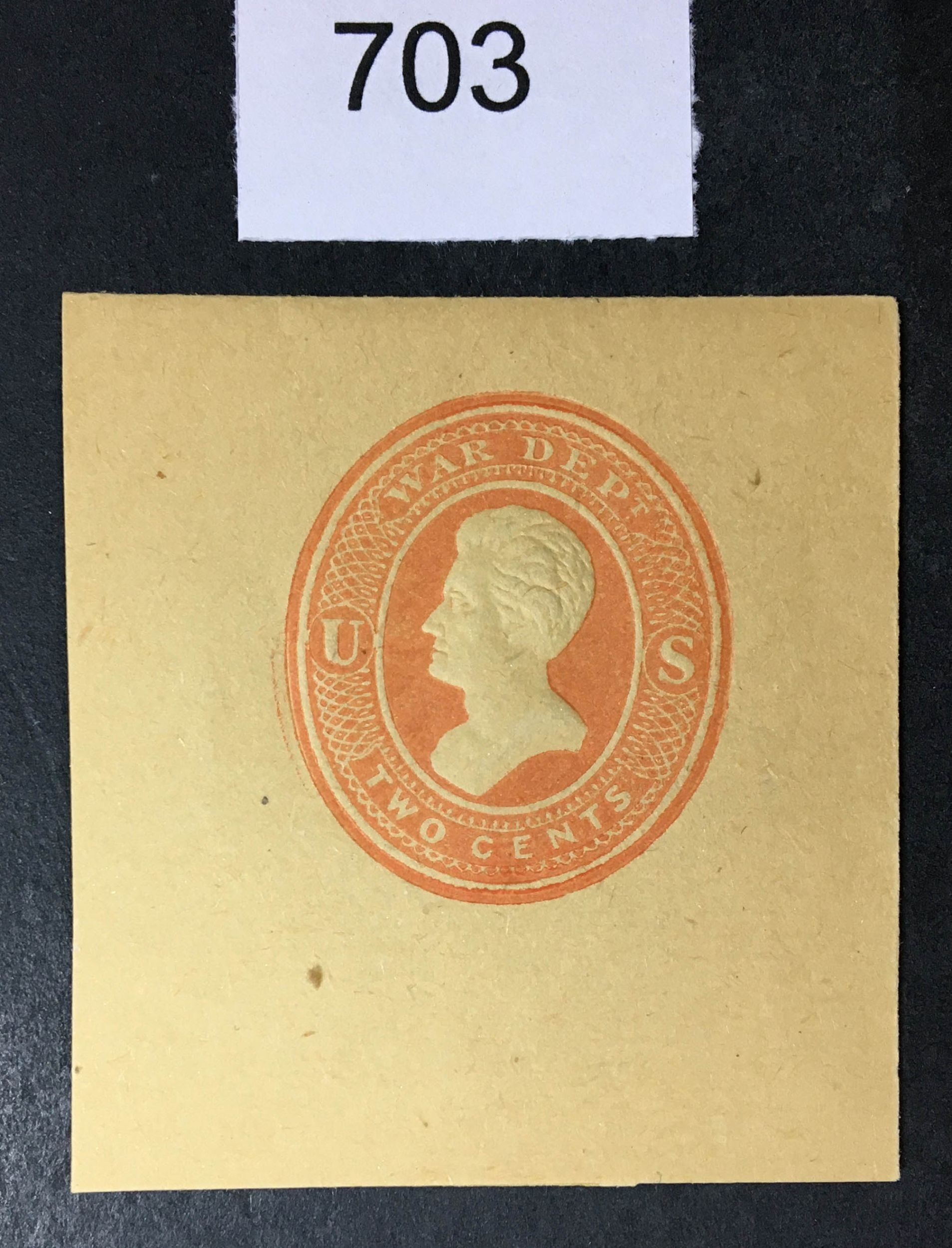 US Stamps # Wo50 CUT Squares Postal Stationery Unused NO GUM CAT. $90 ...