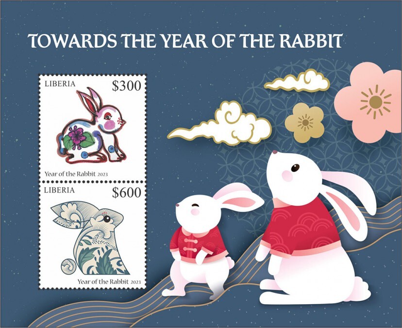 Stamps of LIBERIA 2022 ( Pre order). - TOWARDS THE YEAR OF THE RABBIT ...