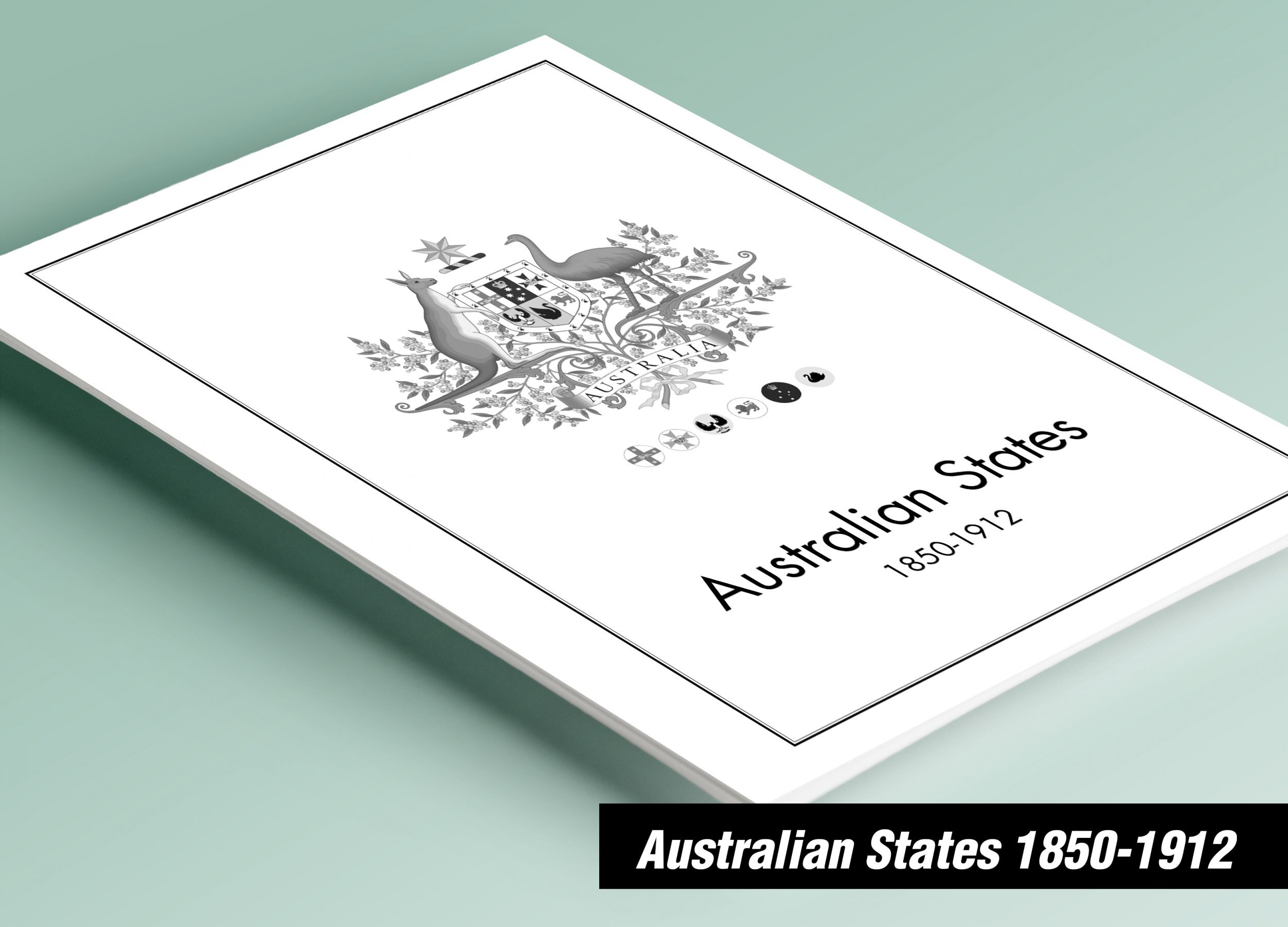 Printed Australian States 1850-1912 Stamp Album Pages (80 Pages ...
