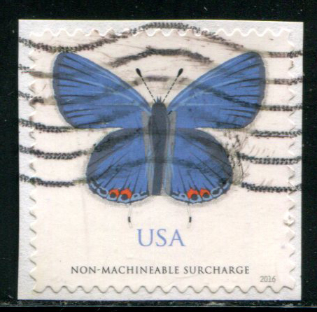 5136 US (68c) Eastern Tailed-blue Butterfly SA, used on paper | United ...