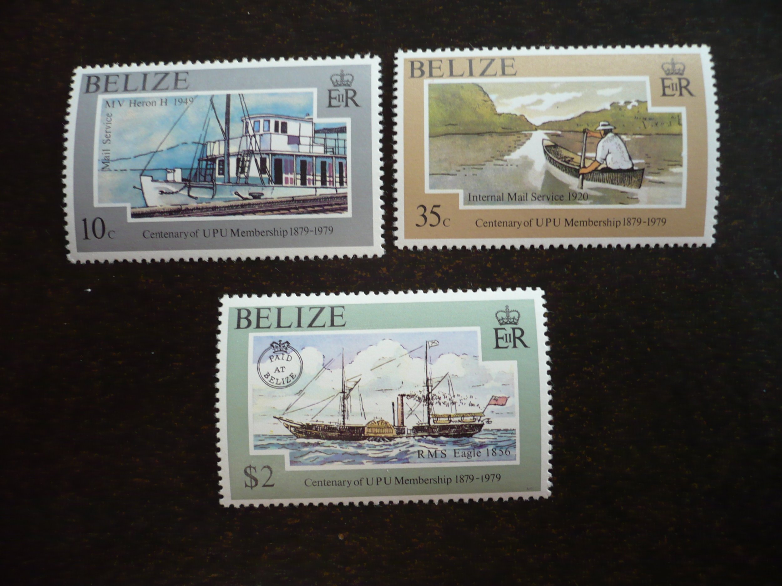 Stamps - Belize - Scott# 411,412,415 - Mint Never Hinged Part Set of 3 ...