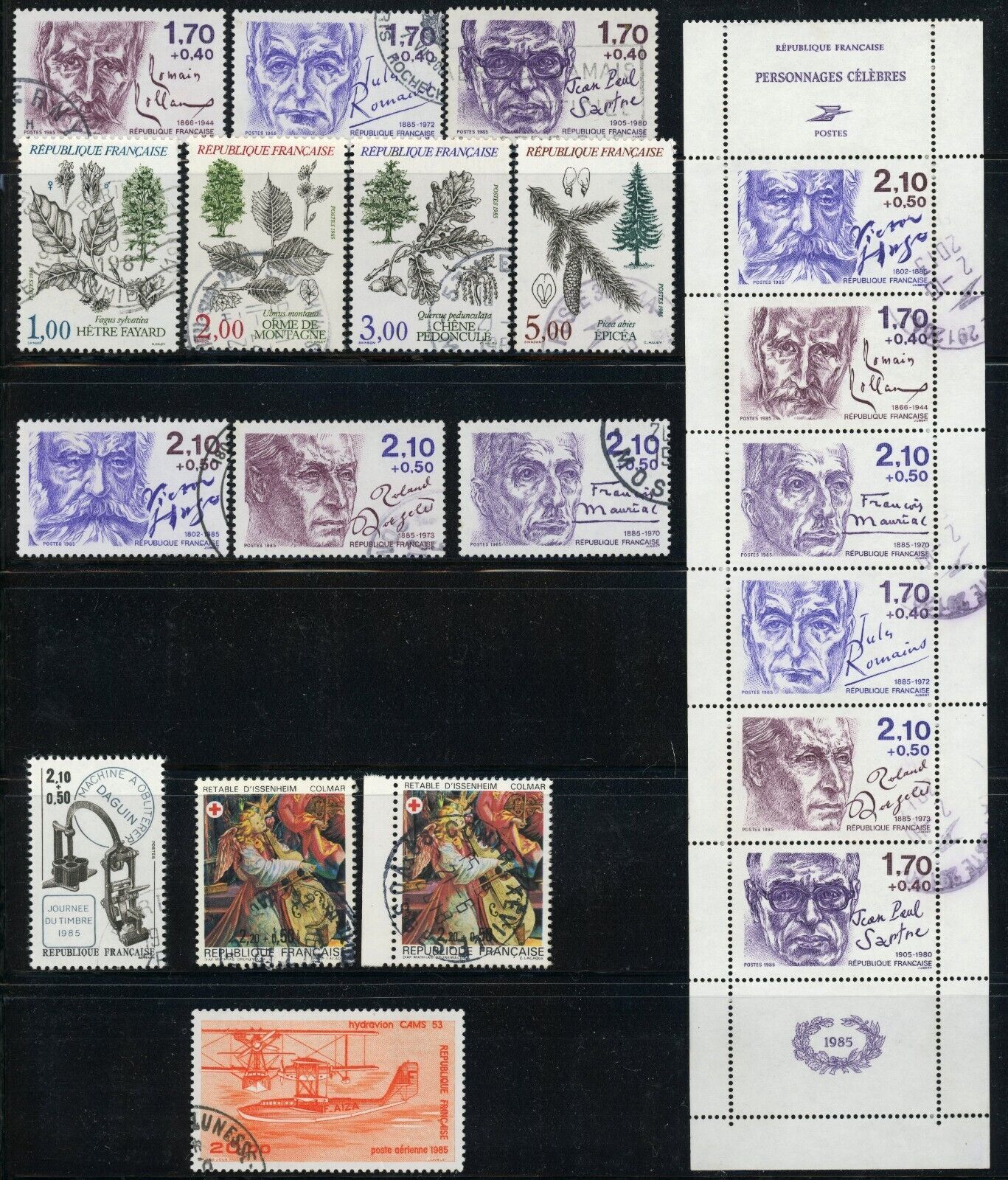 France Collection #1946-1952 #1985-1990 #B567-B574 #C57 Postage Stamps Used | Europe - France ...