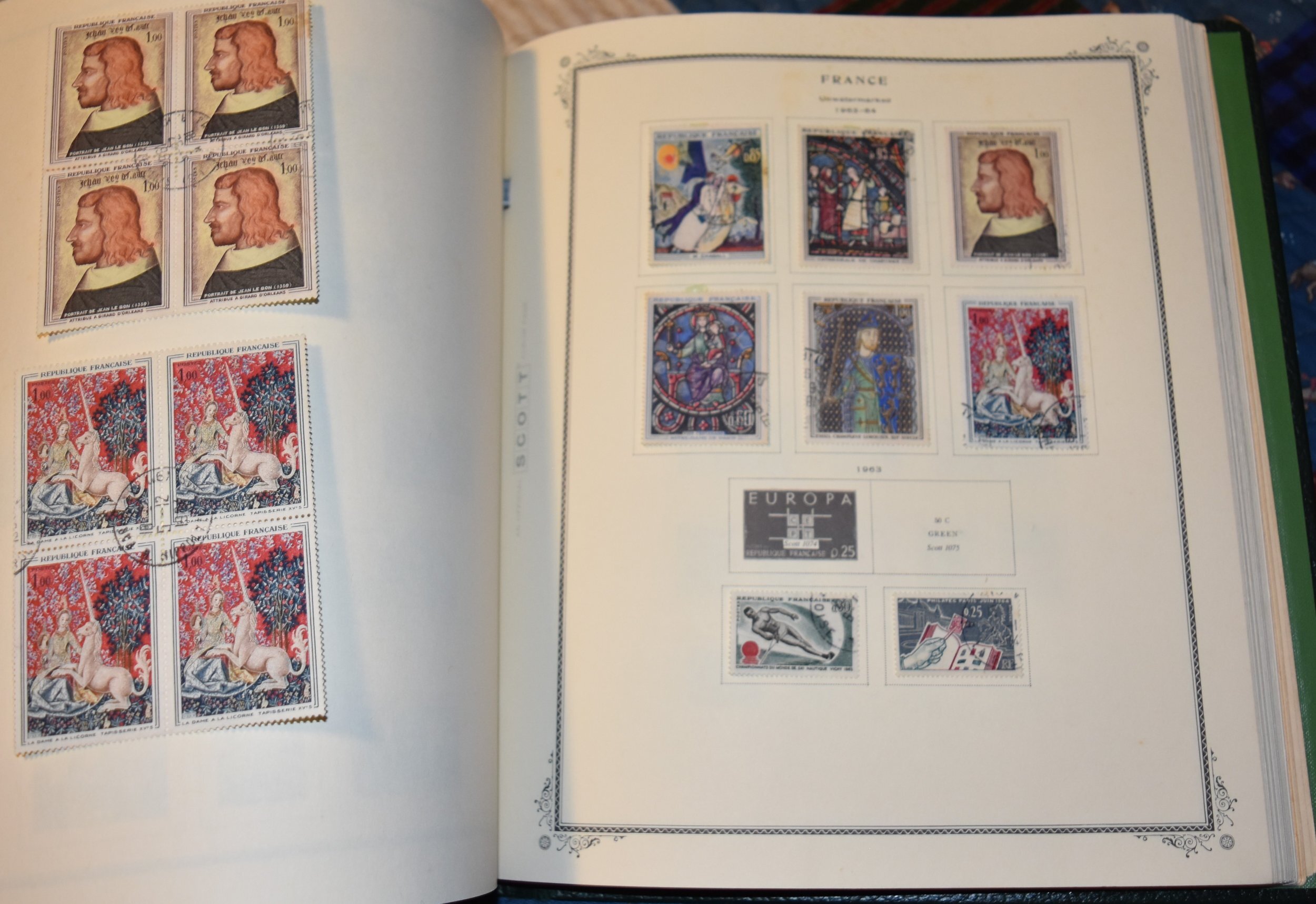 Used Starter French Stamp Collection in Scott Album, cv $3,500 ...
