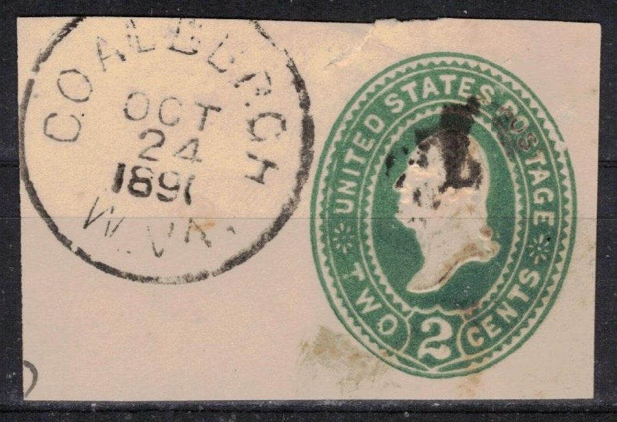 USA - Cut Corner - Scott U318 | United States, Postal Stationery Stamp ...