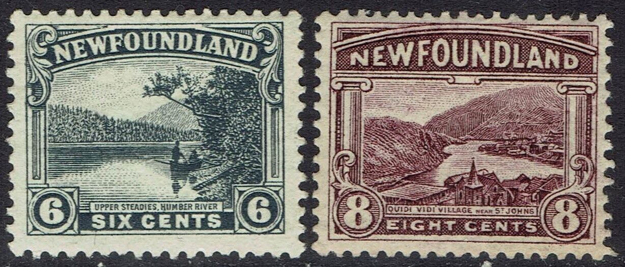Newfoundland 1923 Pictorial 6c and 8c | Canada, Stamp / HipStamp