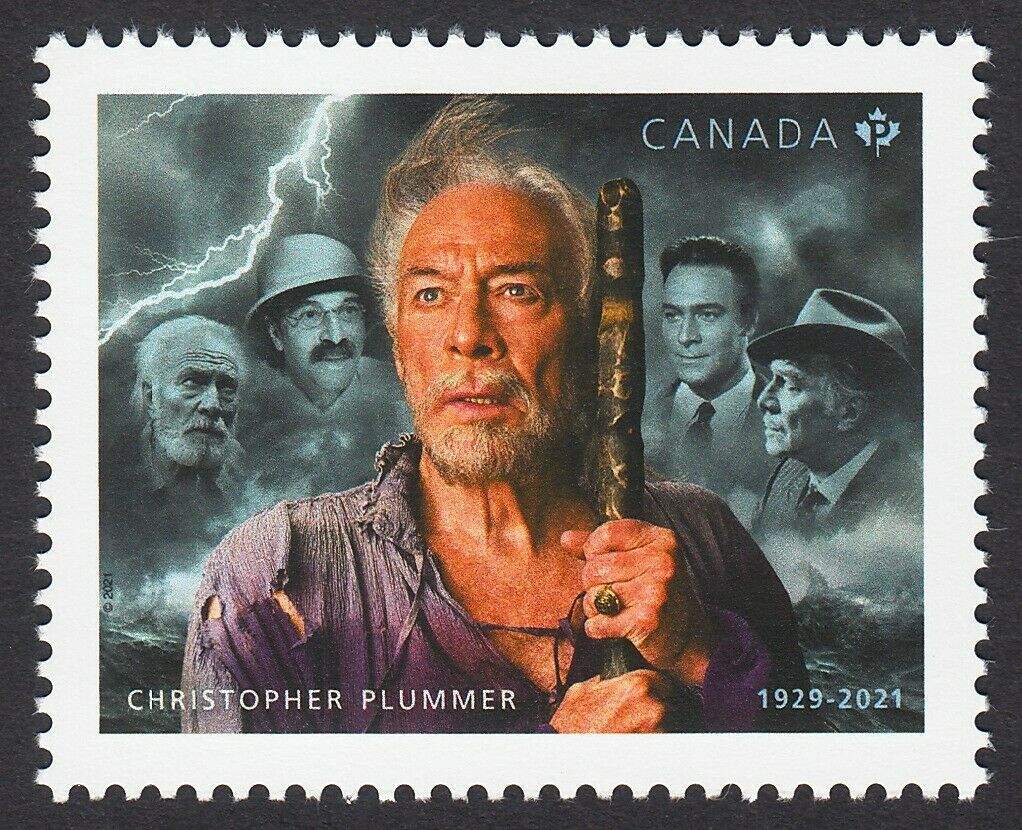 CHRISTOPHER PLUMMER = KING LEAR = Single from MiniSheet Canada 2021 MNH ...