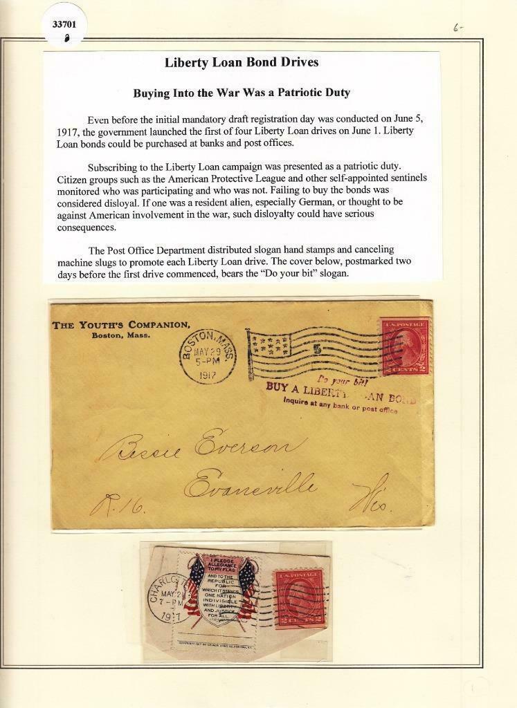 1917, Auxiliary Marking, Ex Lowther, See Remark (33701) / HipStamp