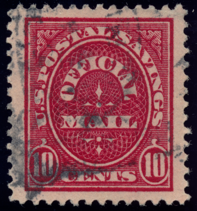 US O126 10c 1911 Postal Savings Mail Official SL watermark PSAG grade ...