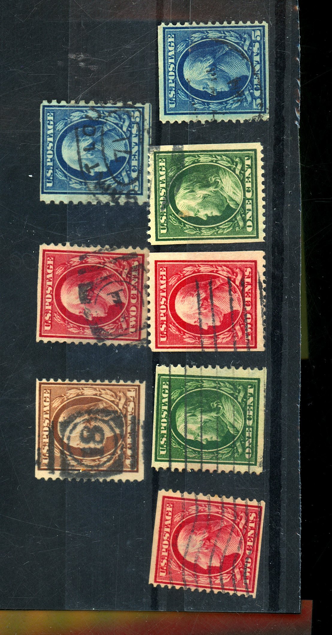 (8) Used Faked Coils | United States, Stamp / HipStamp