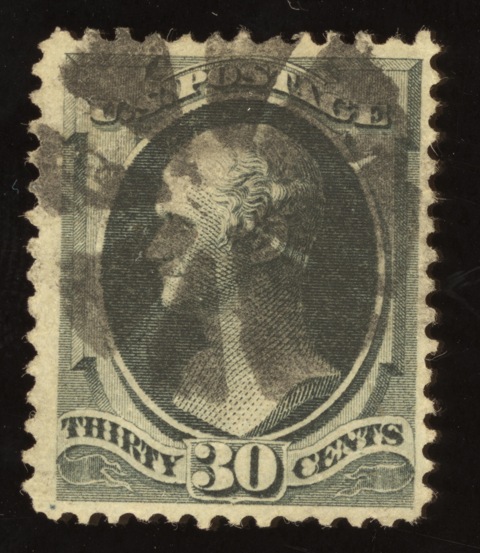 US Scott 190 Used 30c full black Alexander Hamilton Lot Q018 bhmstamps ...