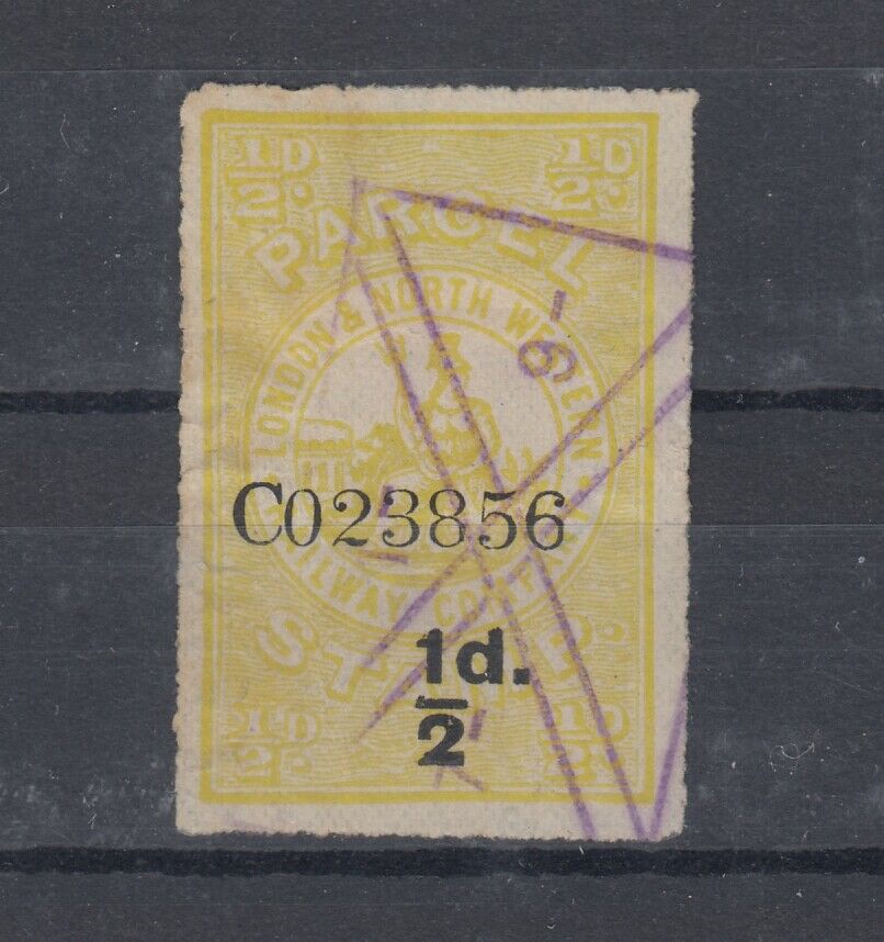 London & North Western Railways 1/2d on 1/2d Parcel Stamp J8036 / HipStamp