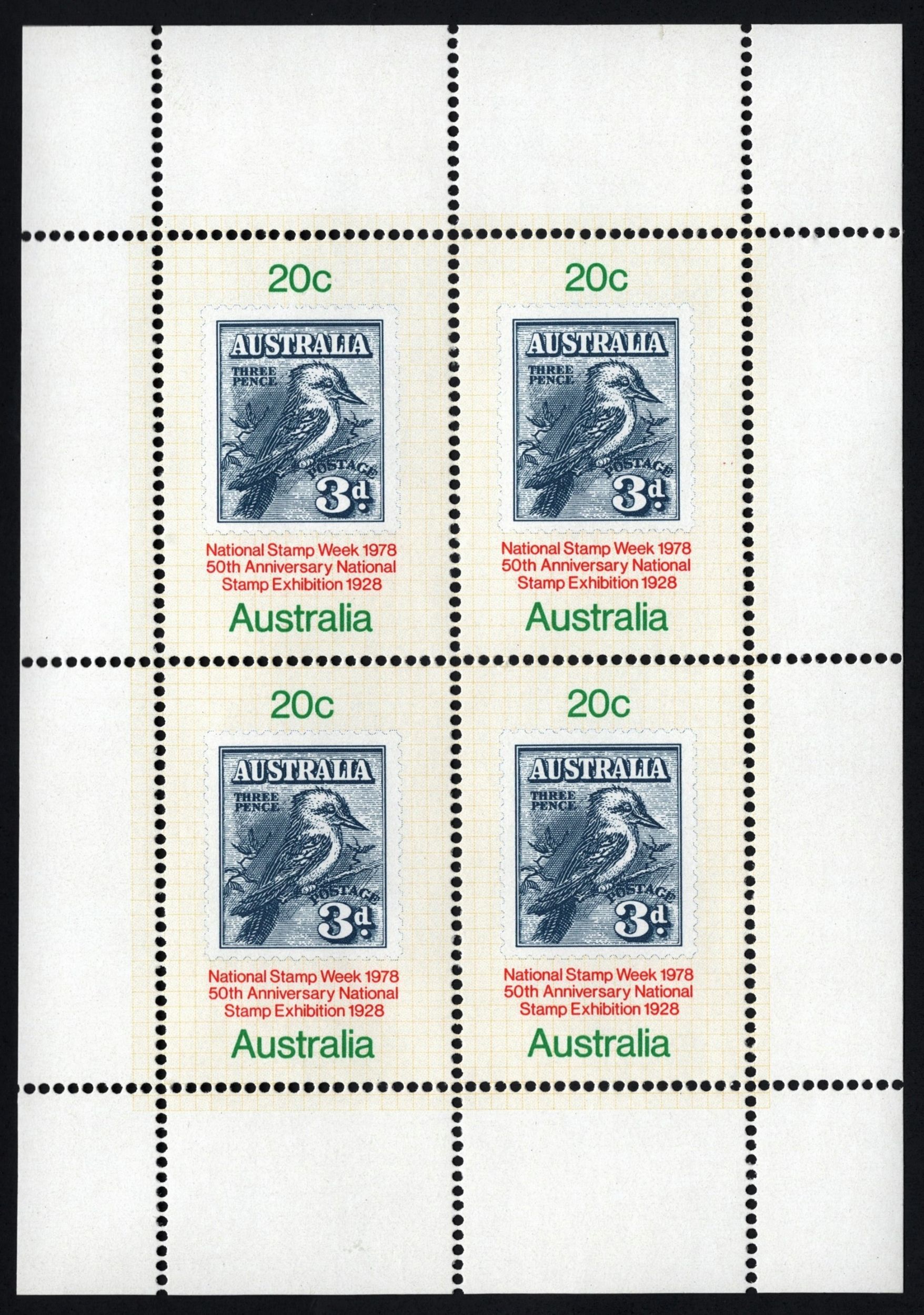 Australia: SC#687a National Stamp Week Souvenir Sheet (1978) MNH ...