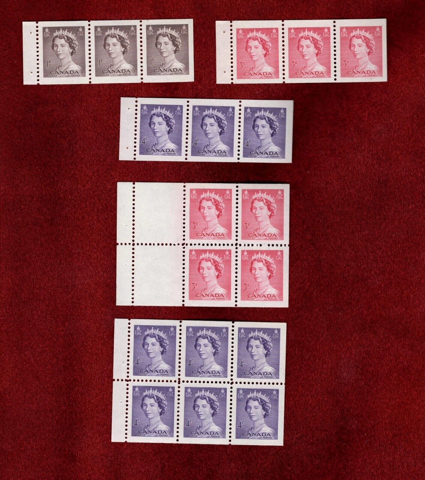 Canada MNH SET of 5 Qeii Karsh Booklet Panes | Canada, Stamp / HipStamp