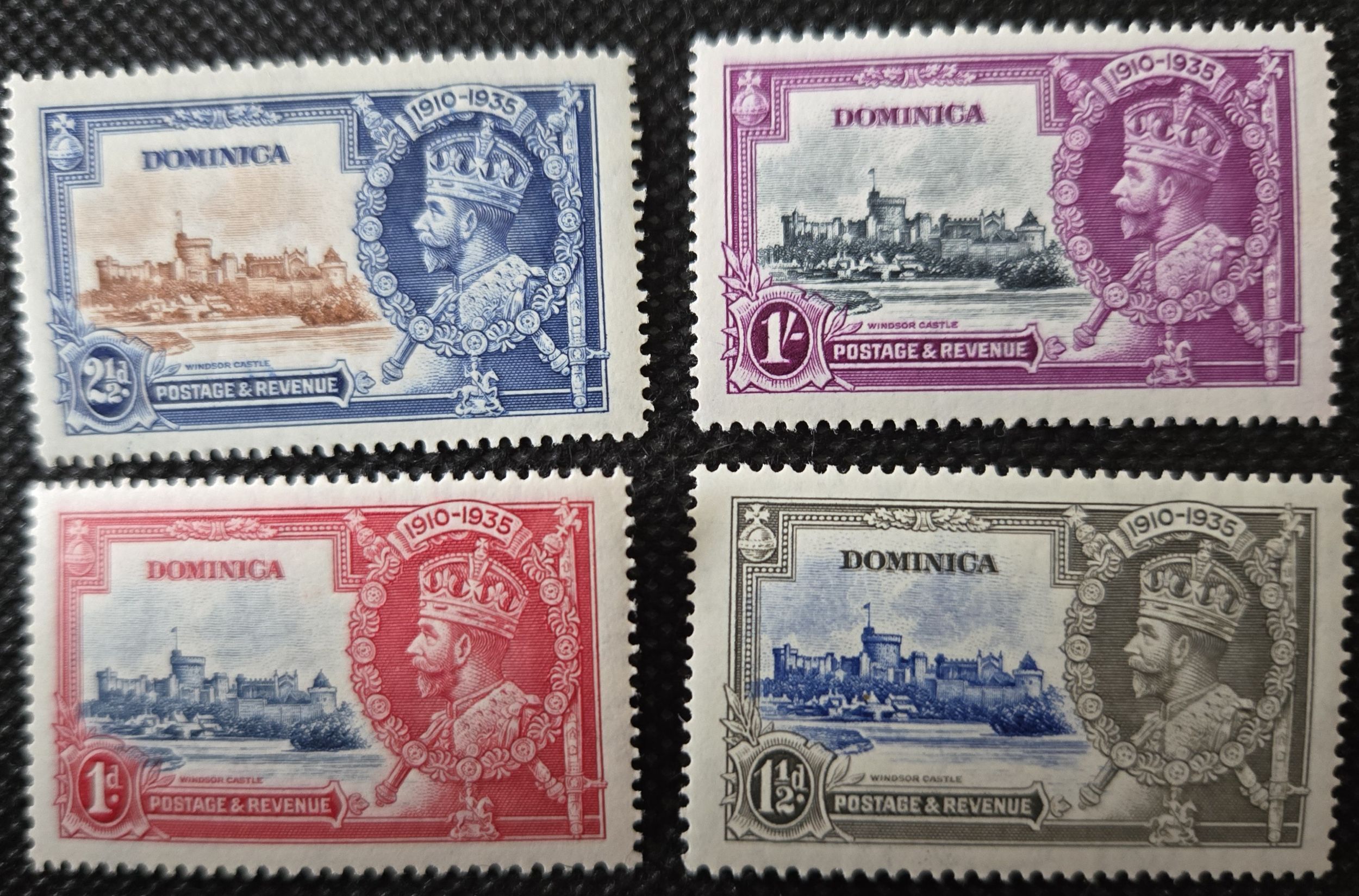 Dominica, 1935, George V Jubilee, set of 4, #90-93, MNH, SCV$27.50 ...