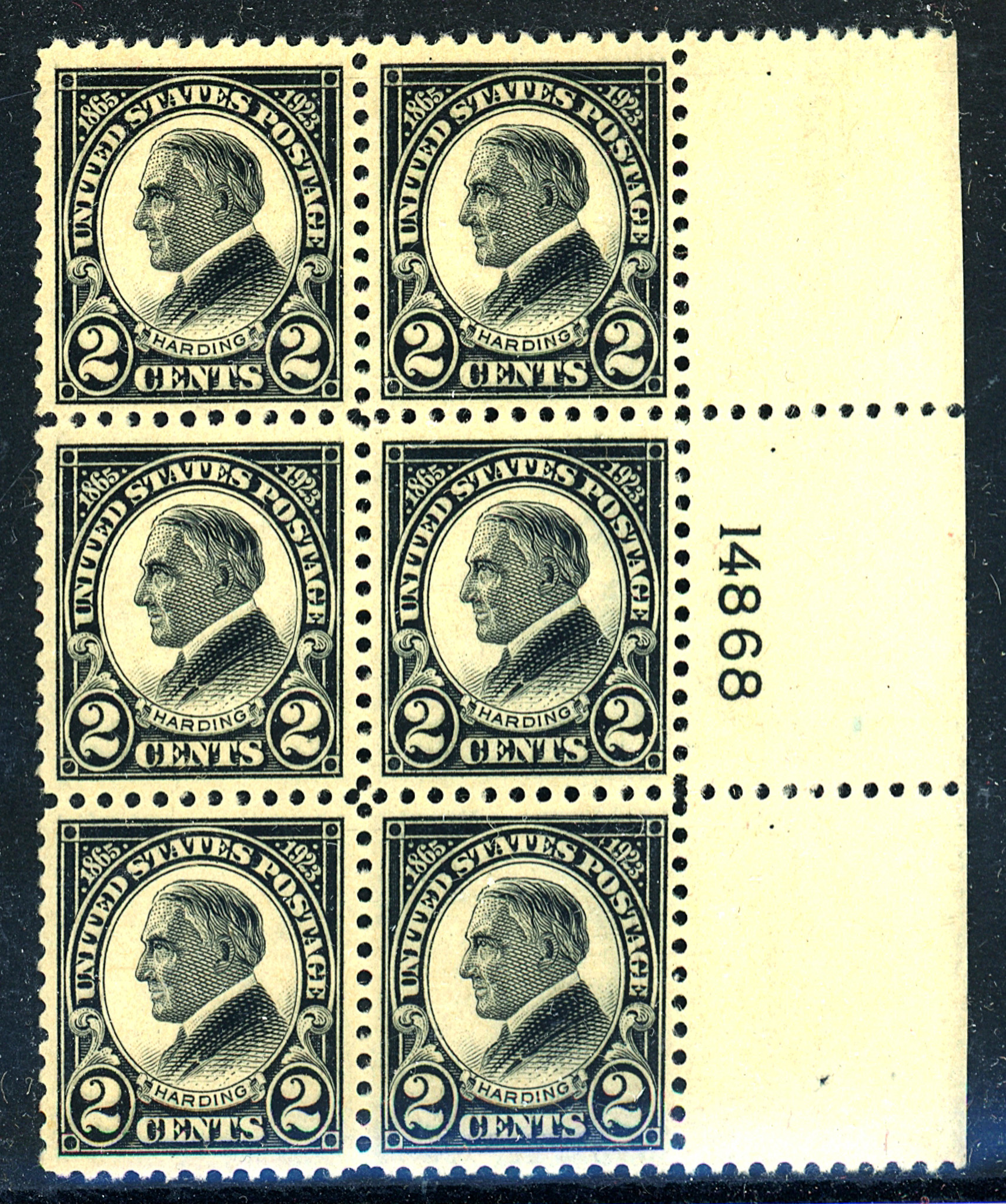 U.S. #610 Mint PL# Block of 6 OG NH | United States, General Issue ...
