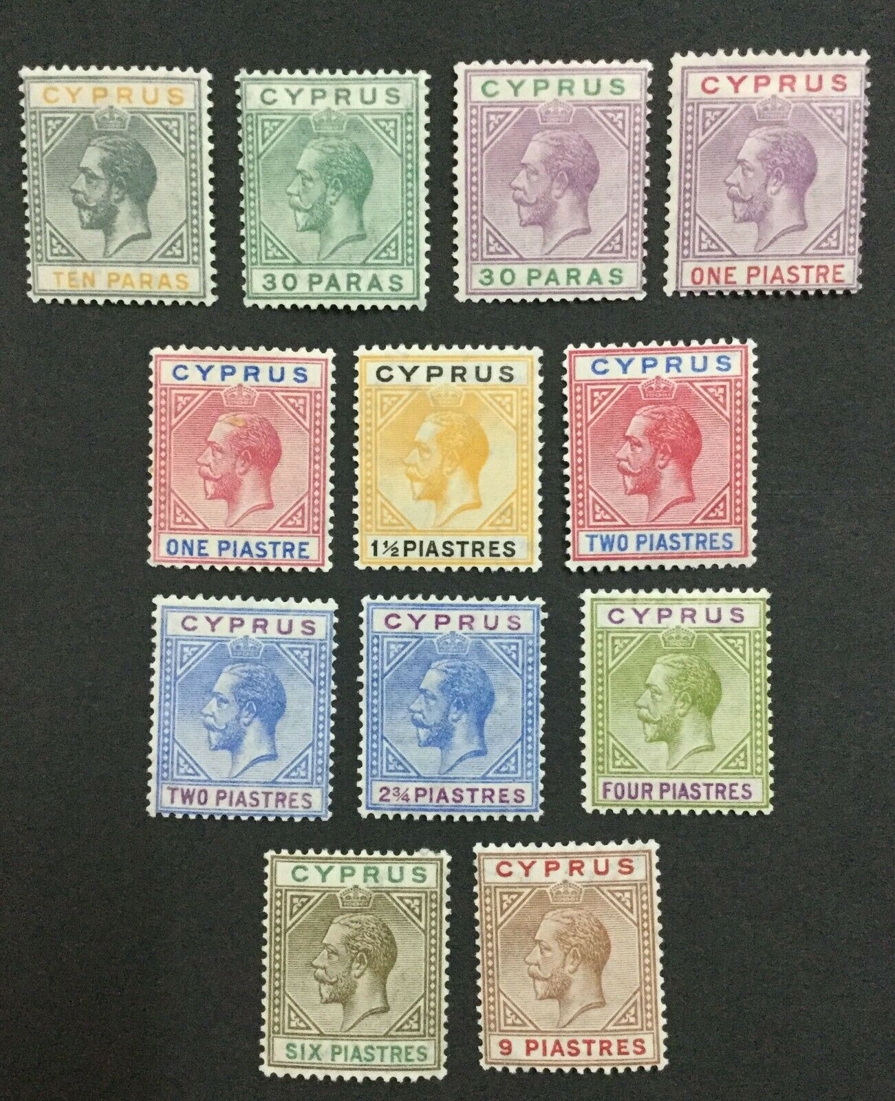 Cyprus SG #86-97 Script Mint OG H £260 LOT #204274-10057 | Europe ...