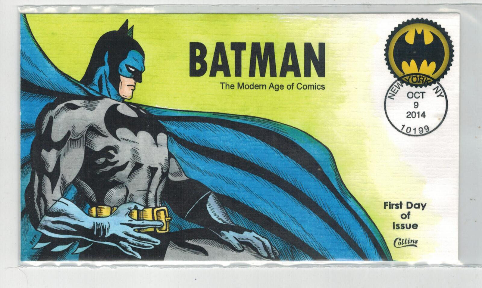 2014 Collins Handpainted Modern AGE of Comics Superheroes Batman Circle ...