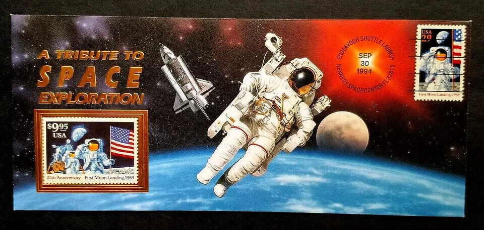 1994 A Tribute to Space Exploration Sealed Sc 2942 $9.95 USA Stamp ...