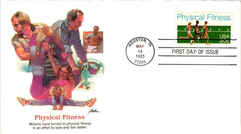 #2043 Physical Fitness – Fleetwood Cachet | United States, General ...
