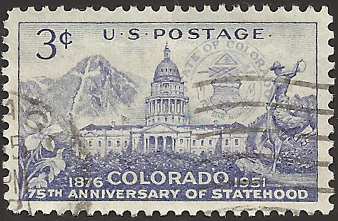 # 1001 Used Colorado Statehood | United States, General Issue Stamp ...