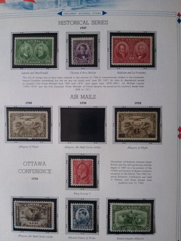 Canada all mint collection on White Ace pages in a 3 ring binder CV ...