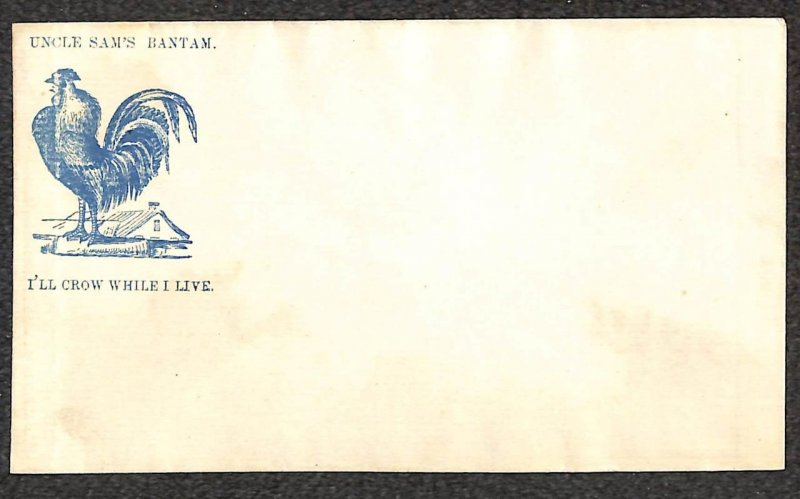 Uncle Sam's Bantam Rooster Civil WAR Patriotic Cover (1860S) | United ...