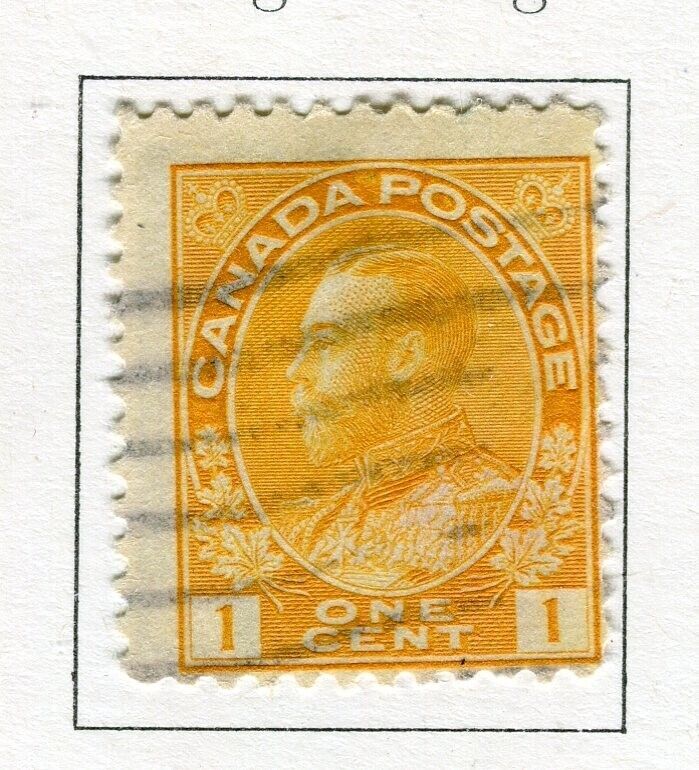 CANADA; 1912 early GV portrait issue fine used Shade of 1c. value ...