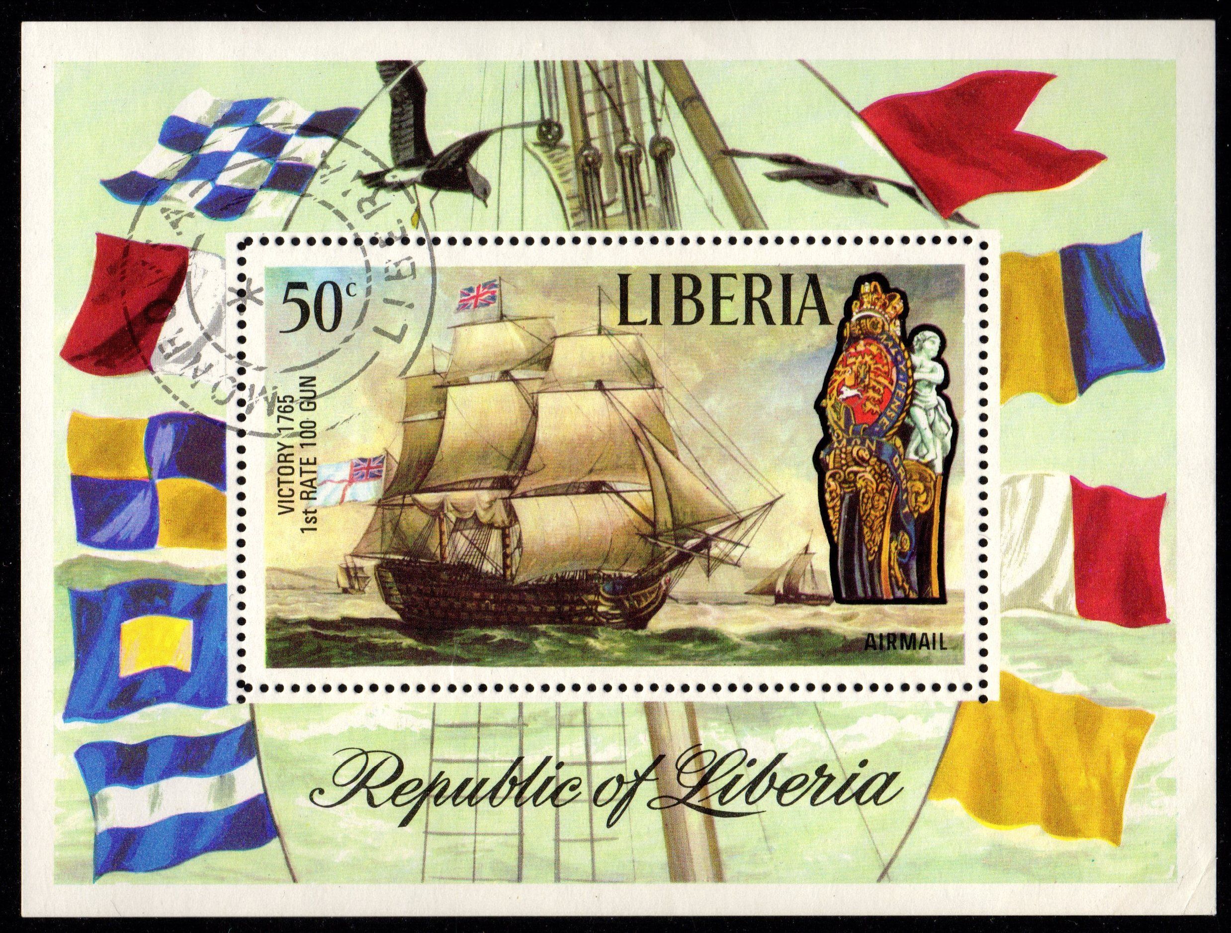 Liberia - Cancelled Souvenir Sheet Scott #C194 (Ship) | Africa ...