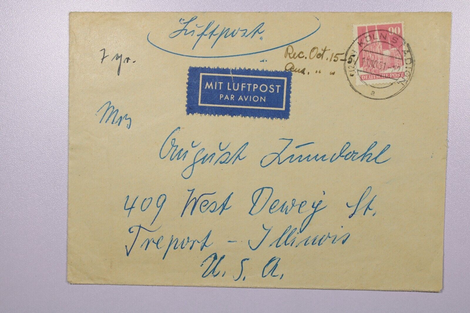 Germany 1951 - British Zone - Koln Stadion - F54757 | Europe - Germany ...