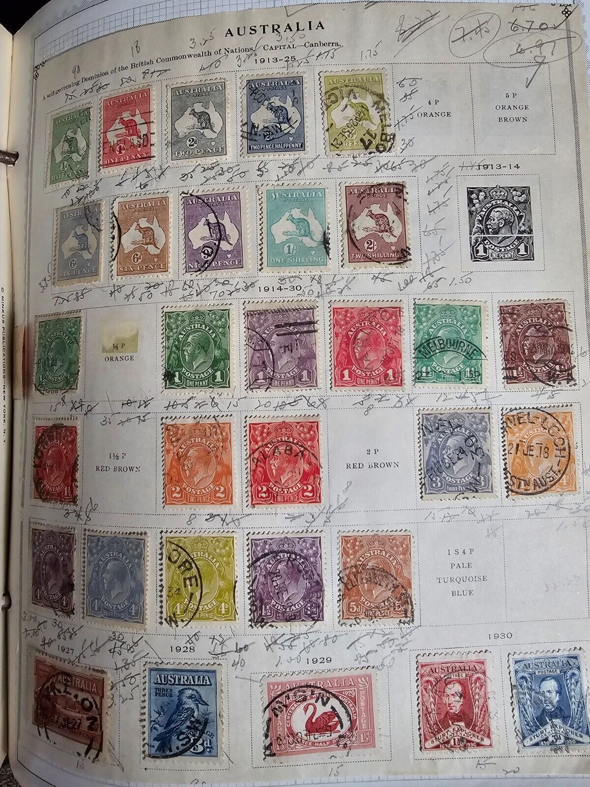 British Worldwide A-Z Stamp Collection in 3 HUGE Minkus Global Albums ...