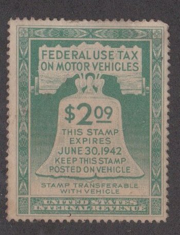 United States # RV1, Federal Motor Vehicle Use Tax, Used | United ...