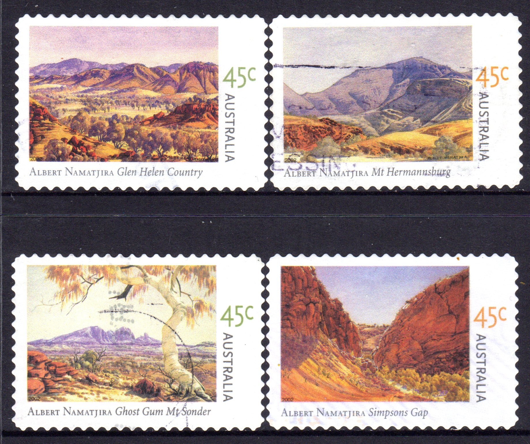 Australia 2002 Namatjira Paintings | Australia & Oceania - Australia ...