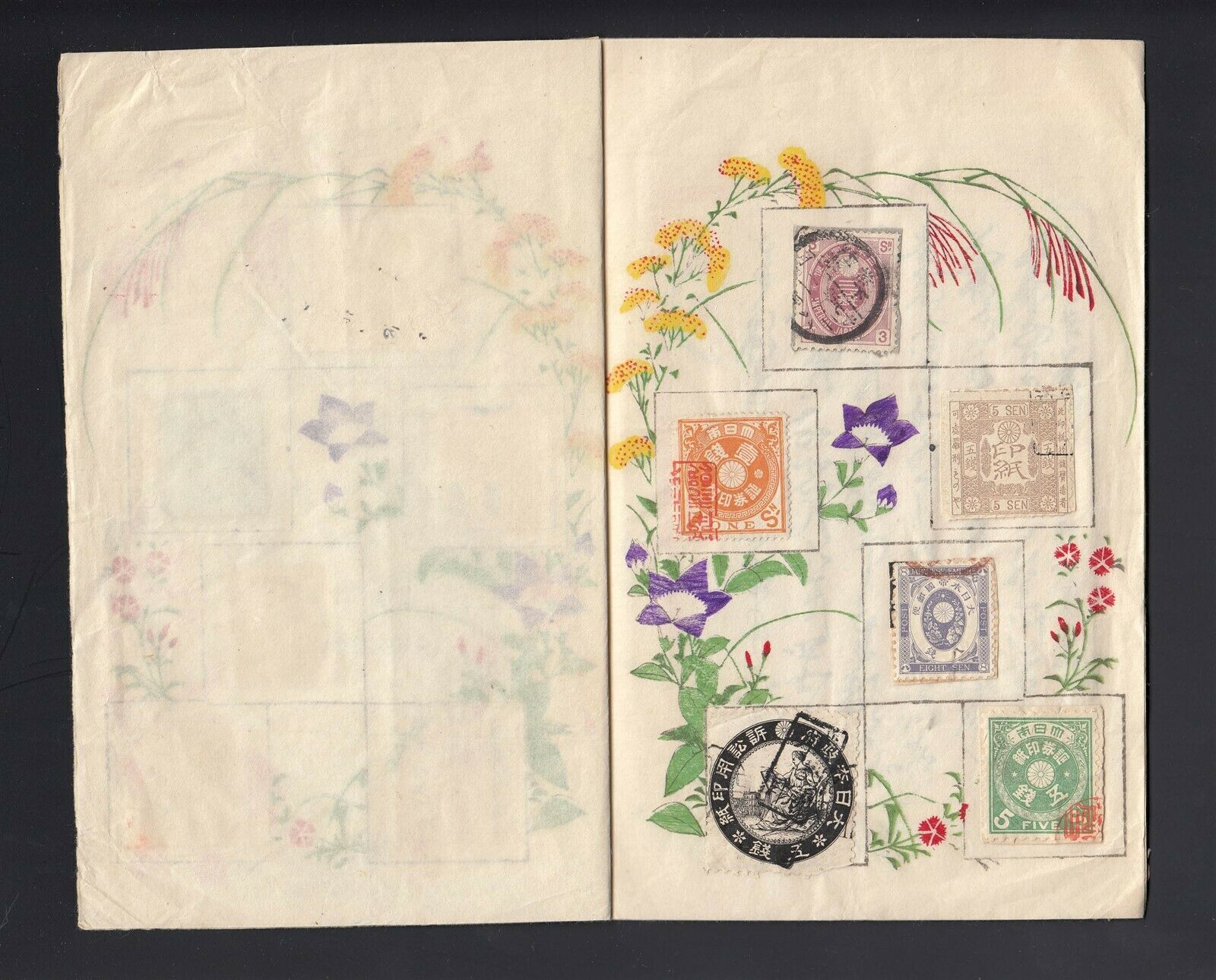 JAPAN: Imperial JAPANESE Postage Stamps & Cards Booklet | Asia - Japan ...