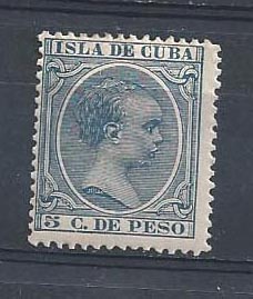 Cuba Stamp MOG Isla DE Cuba 5 C. DE Peso #Cc18 | Caribbean - Cuba ...