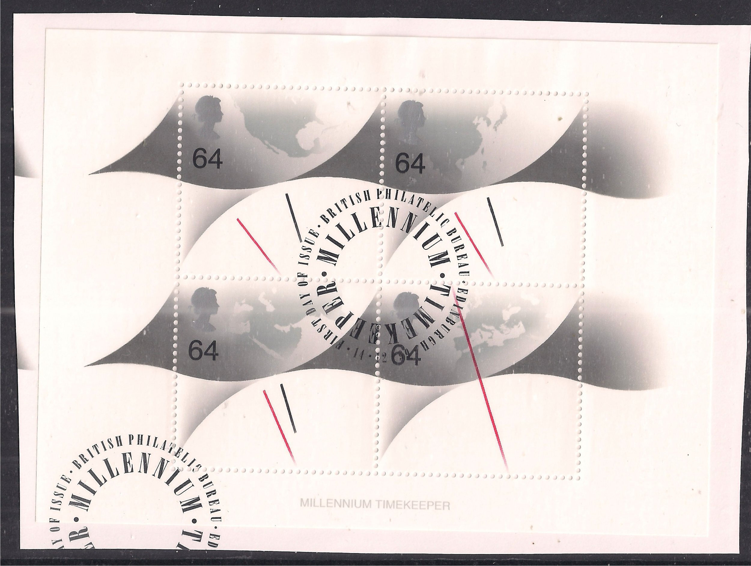 GB 1999 QE2 M/S Millennium Timekeeper SG MS 2123 ex FDC ( C139 ...