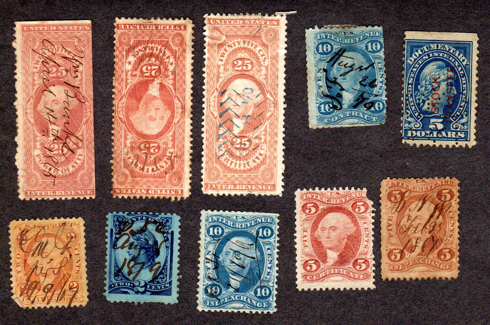 USA Revenue Stamp lot, used, Lot 220333 -04 | United States, Revenues ...