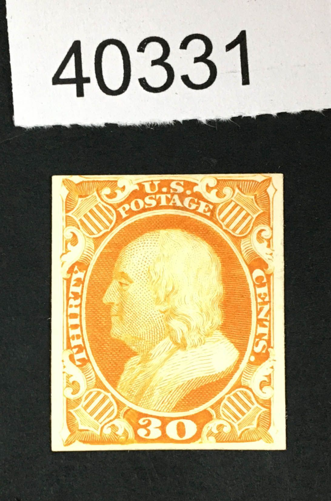 US Stamps # 46p4 Proof on Card $50 LOT #40331 | United States, Back of ...