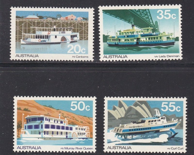 Australia # 696-699, Ferries & Steamers, Mint NH, 1/2 Cat. | Australia ...