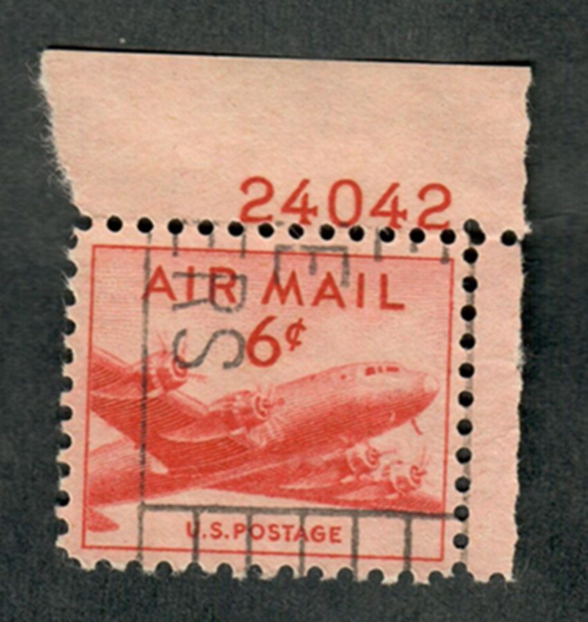 C39 Used plate number single - PNS | United States, Air Mail Stamp ...
