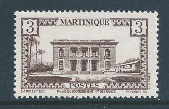 Martinique #189A NH 3c Government Palace | Caribbean - Martinique ...