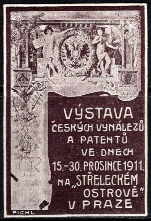 1911 Czechoslovakia Poster Stamp Exhibition Of Czech Inventions And ...