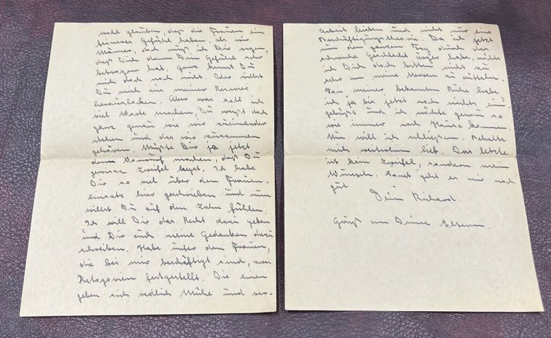 WW2 WWII Nazi Germany Reich 1945 war time soldier Military Feldpost ...