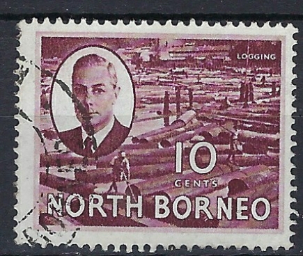North Borneo 250 Used 1950 issue (an8296) | Asia - Malaysia, General ...