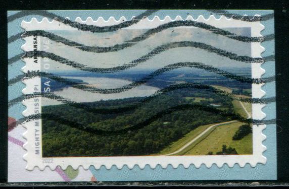 5698g US (58c) Mighty Mississippi SA, used on paper | United States ...