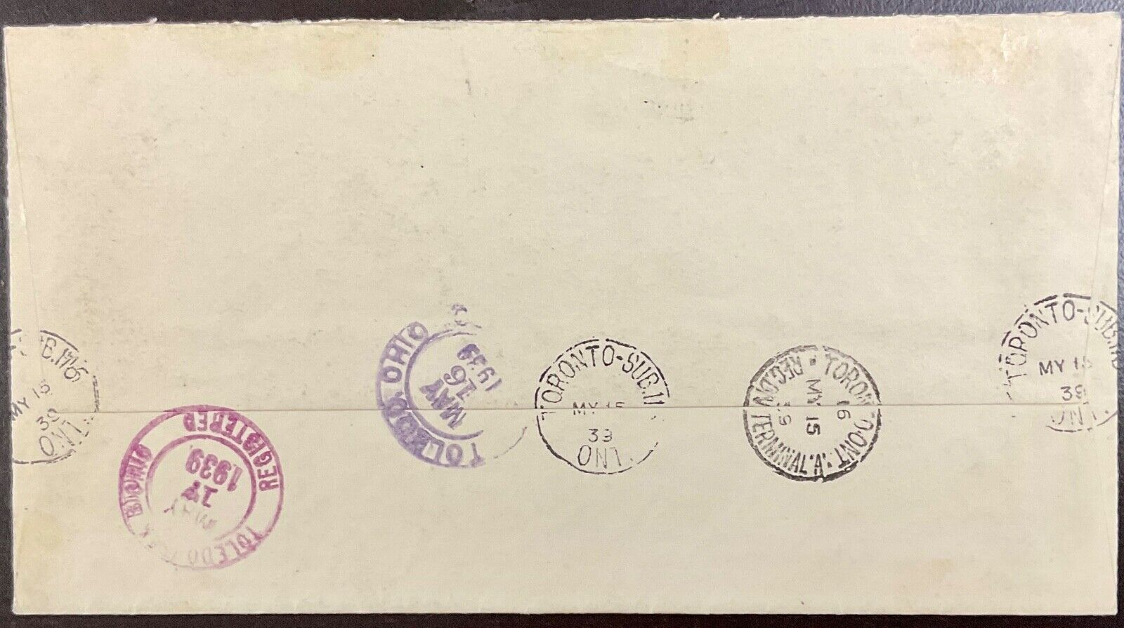 1939 Canada Cover with 74, 89, 182 & 193 and Seal Commemorating Royal ...
