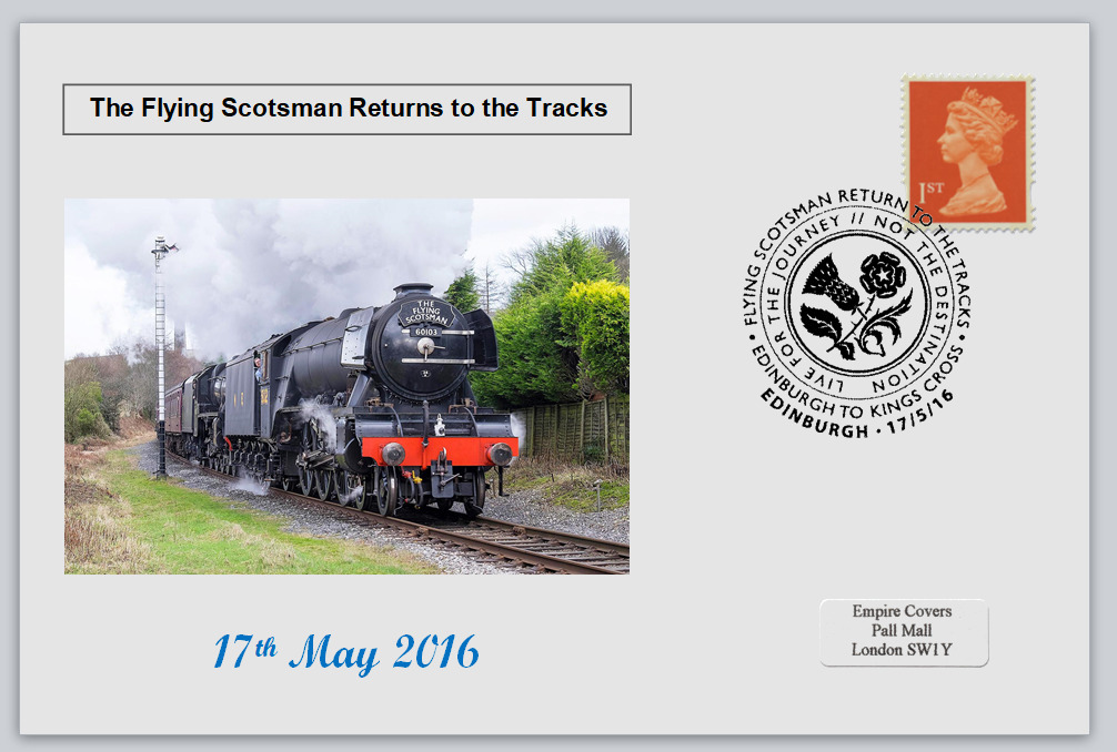 GB 2016 the return of the flying scotsman railways transport postal ...