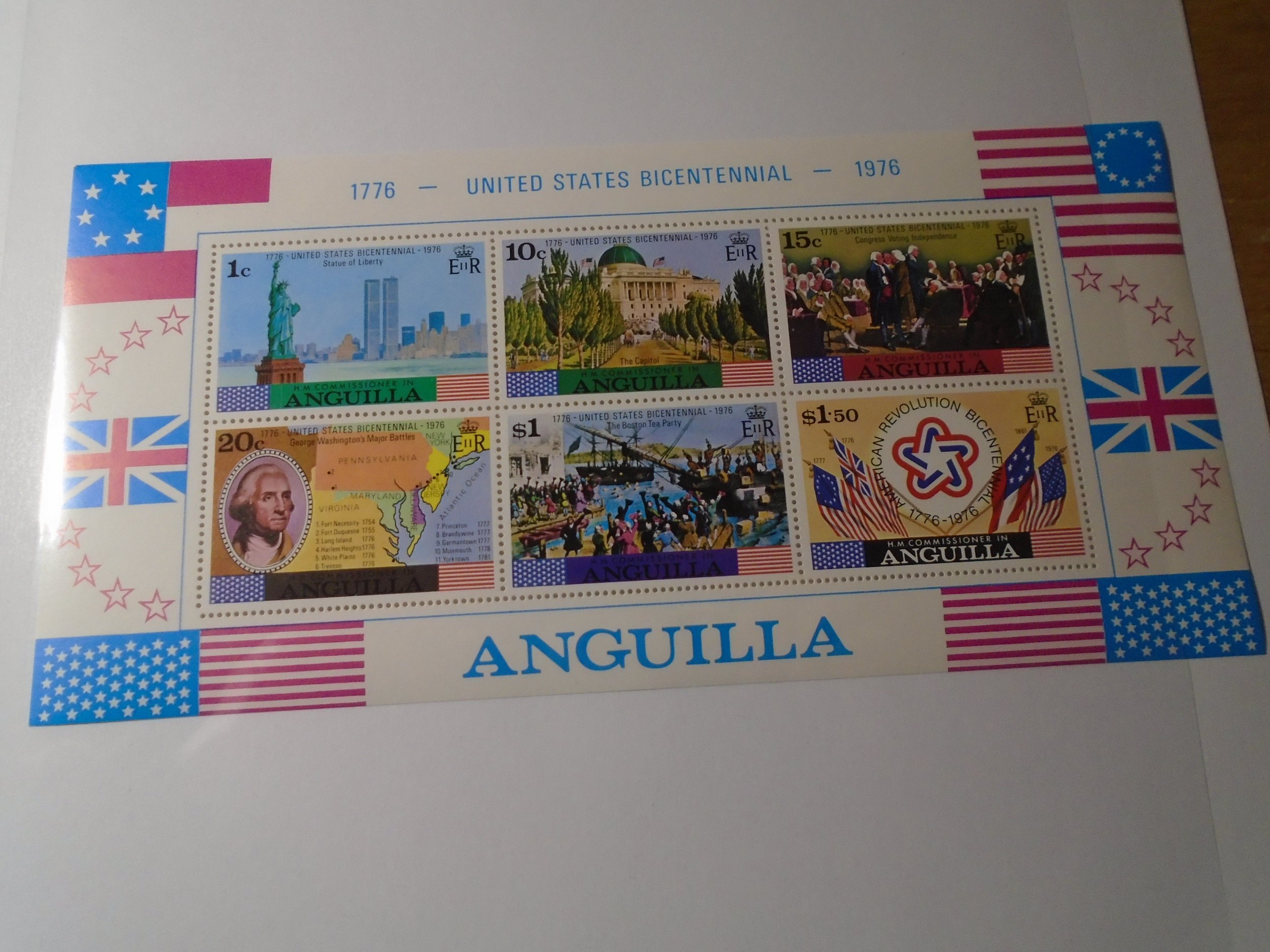 Anguilla # 222a MNH Statue of Liberty / US Constitution | Caribbean ...