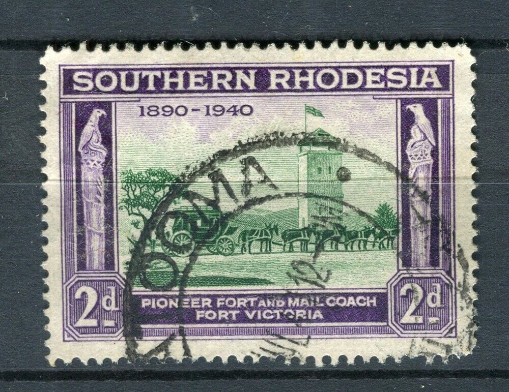 RHODESIA; 1940 early Anniversary issue 2d. Gatooma Postmark | Africa ...