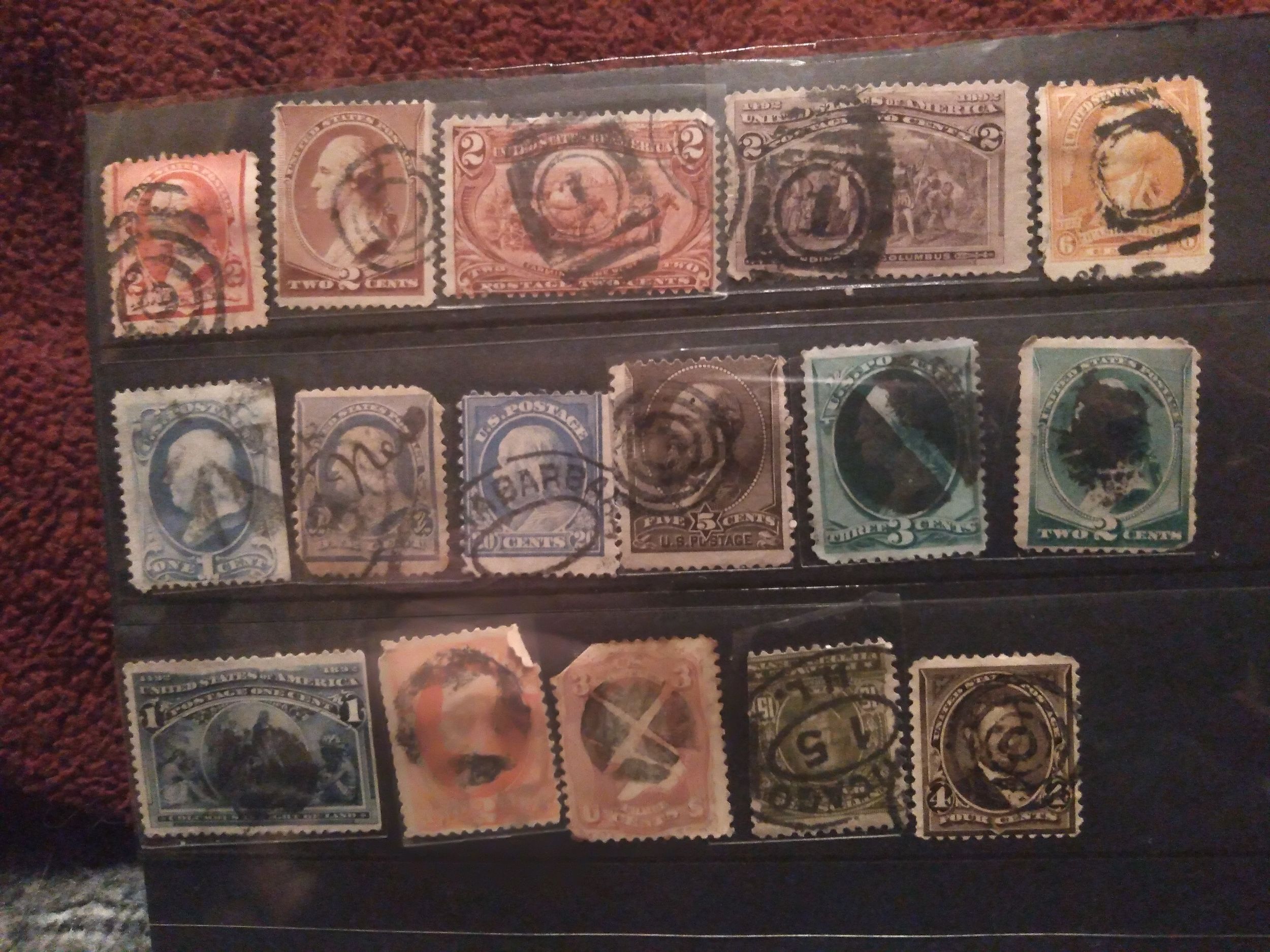16 FANCY CANCEL Stamp Lot 1800s 19th Century Set All Types Used XF ...